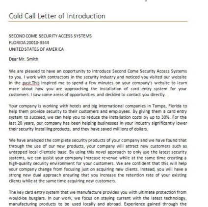 34+ Sample Letter of Introduction Templates (Job, Army, Self)