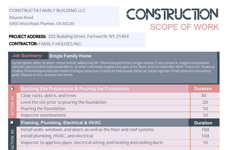 41+Sample Scope of Work Template In Word & Excel Format