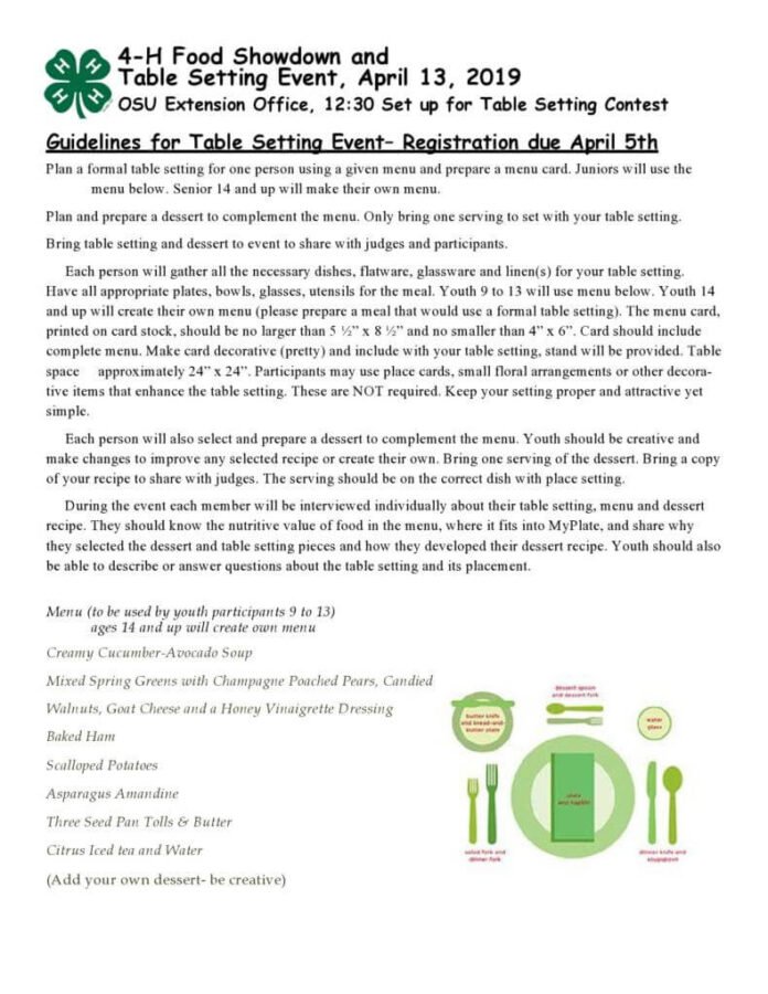 33+ Beautiful Place Setting Templates | FREE Printables - Free ...