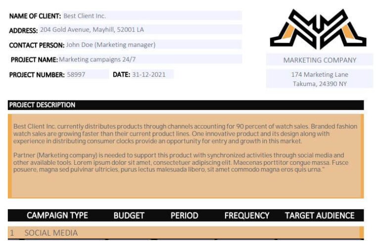 41+Sample Scope of Work Template In Word & Excel Format