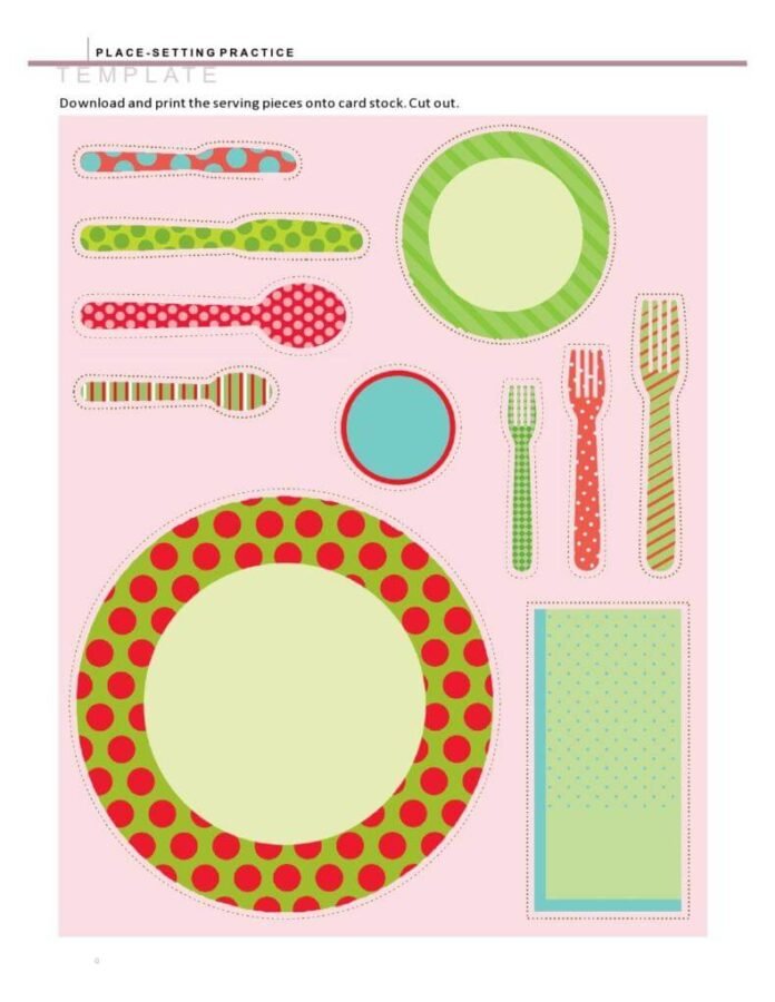 33+ Beautiful Place Setting Templates | FREE Printables - Free ...