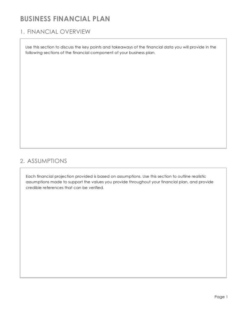 32+ Sample Financial Projections Template in Excel & Word Format