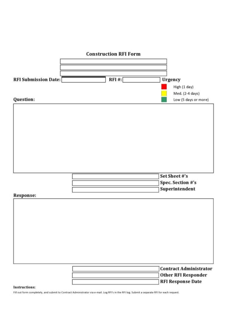 35+ Request For Information Templates | Sample (RFI) Forms