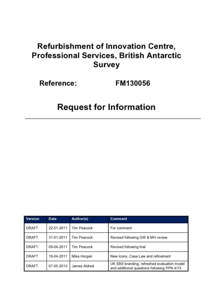 35+ Request For Information Templates | Sample (RFI) Forms