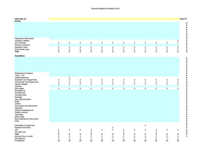32+ Sample Financial Projections Template in Excel & Word Format