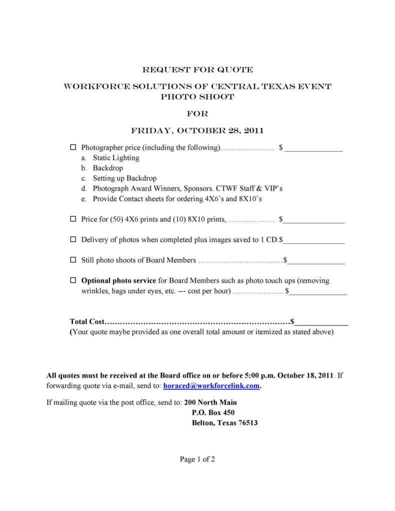 40+ Example Request For Quote Templates & Forms