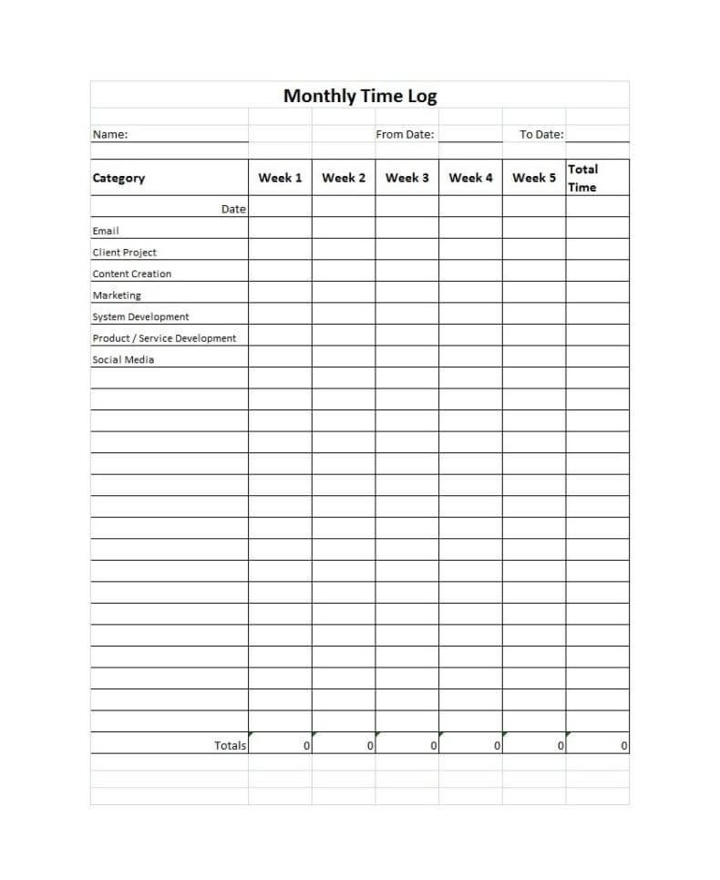36+ Useful Time Tracking Spreadsheets (Excel Templates)