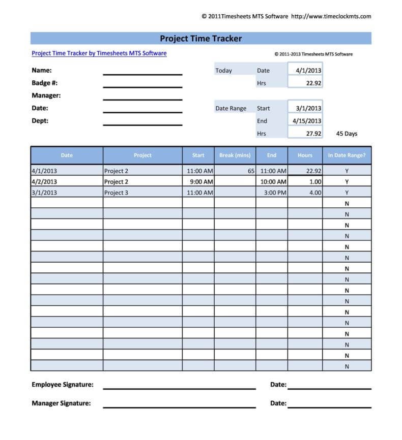 36 Useful Time Tracking Spreadsheets Excel Templates 