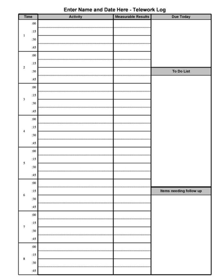 36+ Useful Time Tracking Spreadsheets (Excel Templates)
