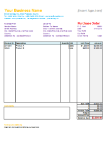 13+ Sample purchase order format in Excel, PDF and Doc